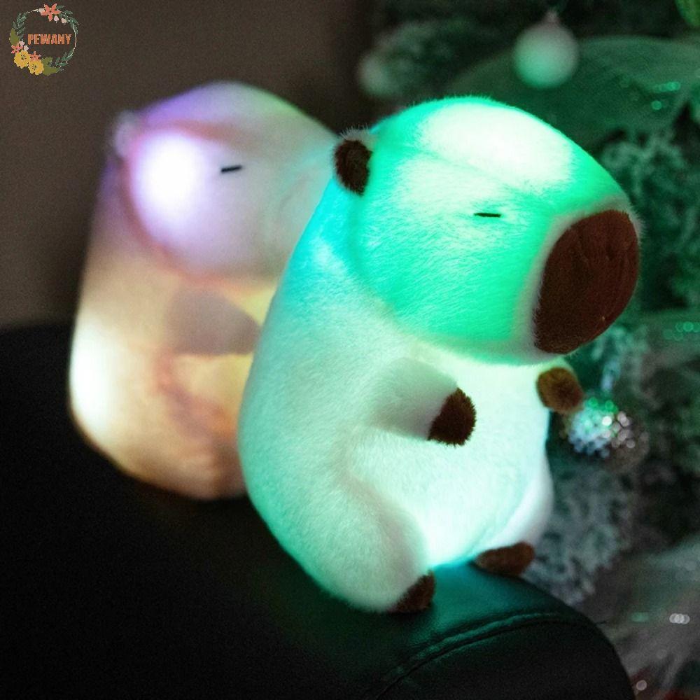PEWANY LED Capybara ตุ๊กตาสัตว์, Luminous Soft Lighted Capybara ของเล่น ...