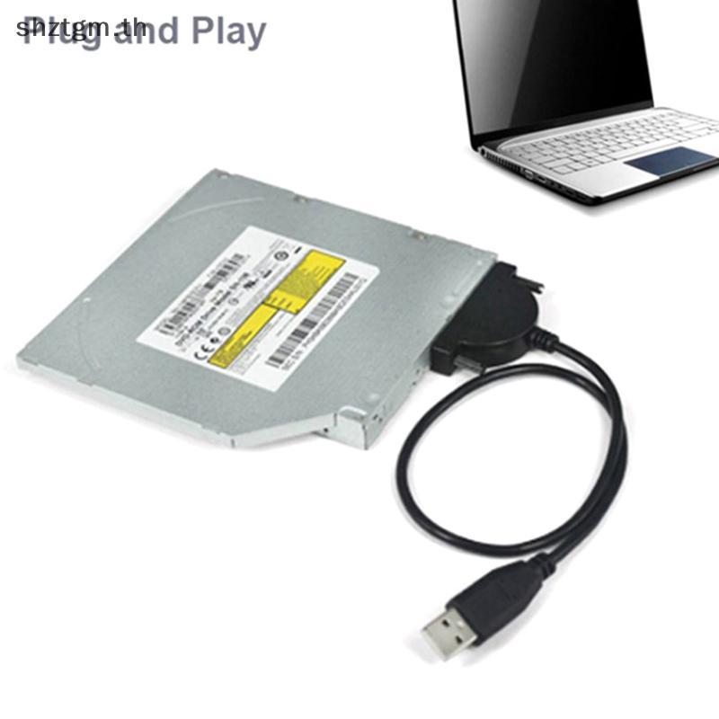 SHZTGM USB 2.0 SATA สาย CD/DVD-ROM ไดรฟ์สายเคเบิล Optical Driver อะแดป ...