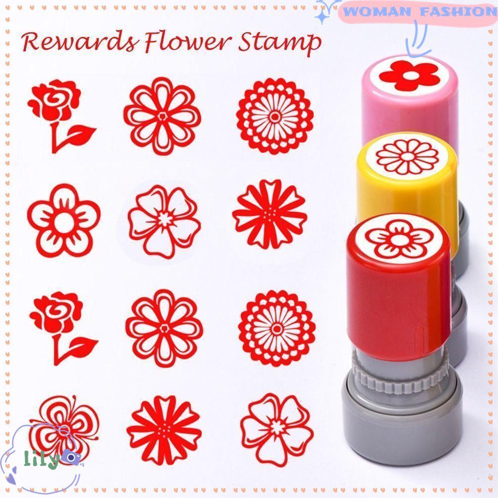 LILY Flower Stamp, Random Handcraft DIY Drawing Toy, Portable Self ...