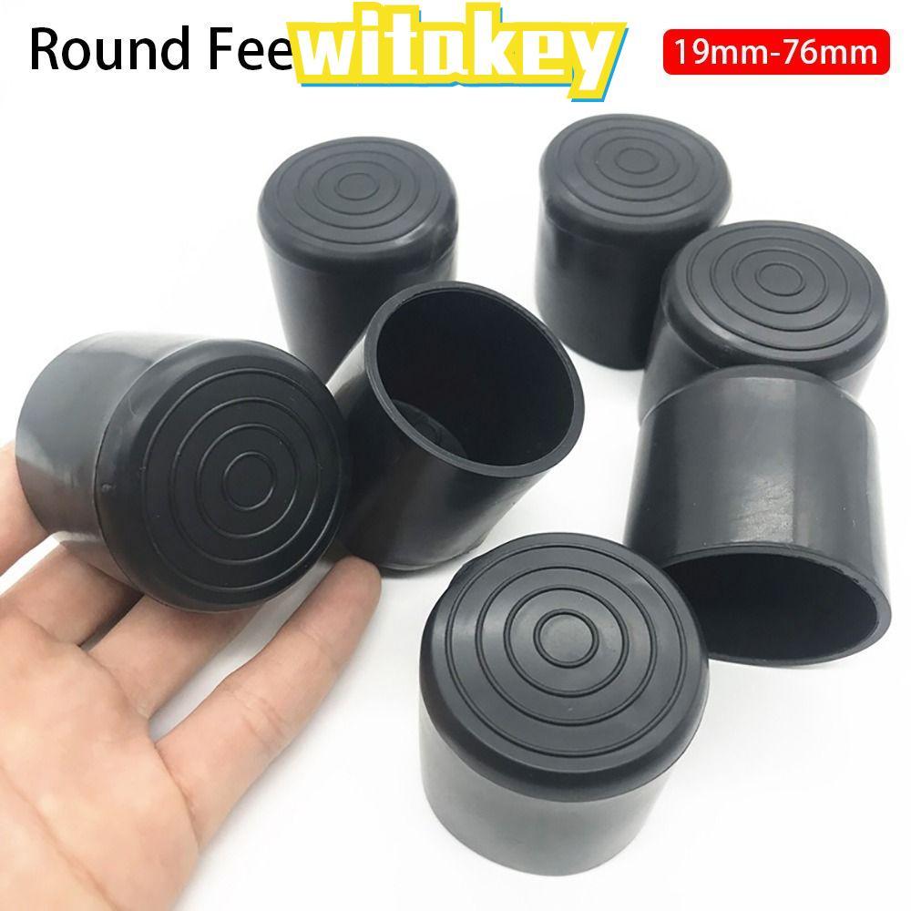 WITAKEY ปลั๊กท่อกลม 1 ชิ้น, ฝาครอบด้านล่างโต๊ะเฟอร์นิเจอร์ฟุตเก้าอี้ขาหมวก, แผ่นป้องกันพื้น ...