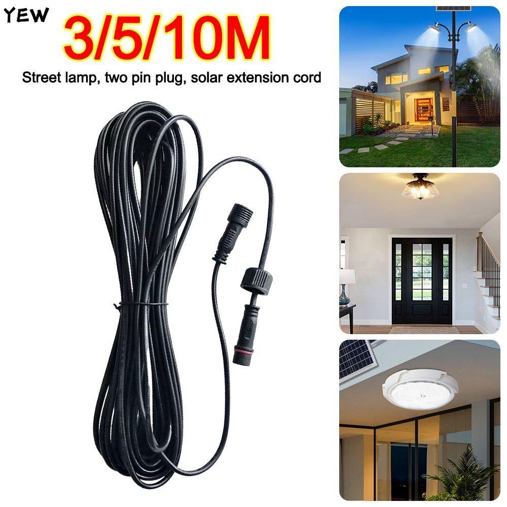 YEW Cable Extension, /5M/10M 2 Pin Plug Power Connection Wire, กันน้ํา ...