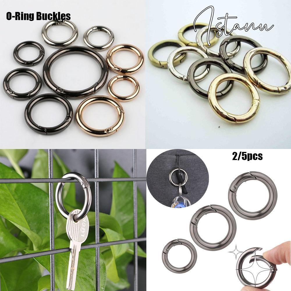 ISTANU 5/10 ชิ้น ตะขอ carabiner สังกะสี สีดำ .gold และ silver คุณภาพสูง ...