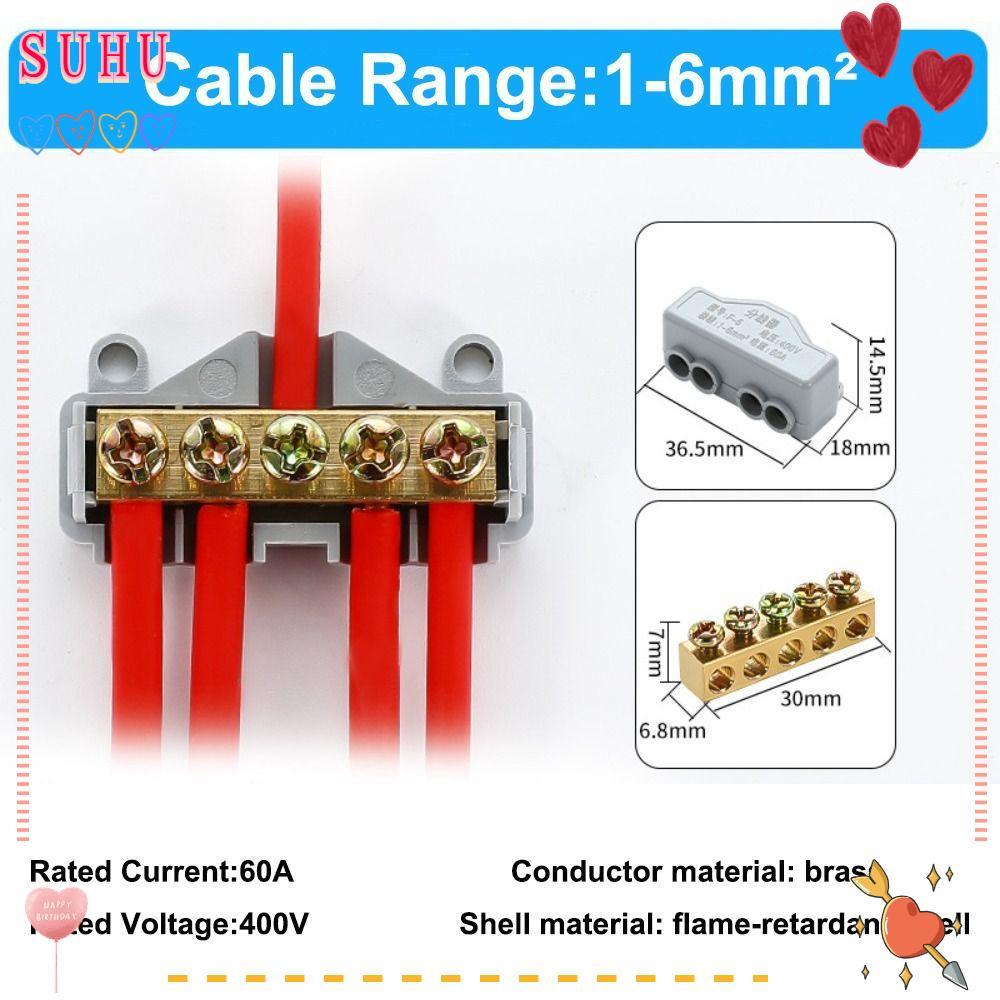 SUHU Quick Terminal Block, Conductor Brass High Power Splitter, Quick ...