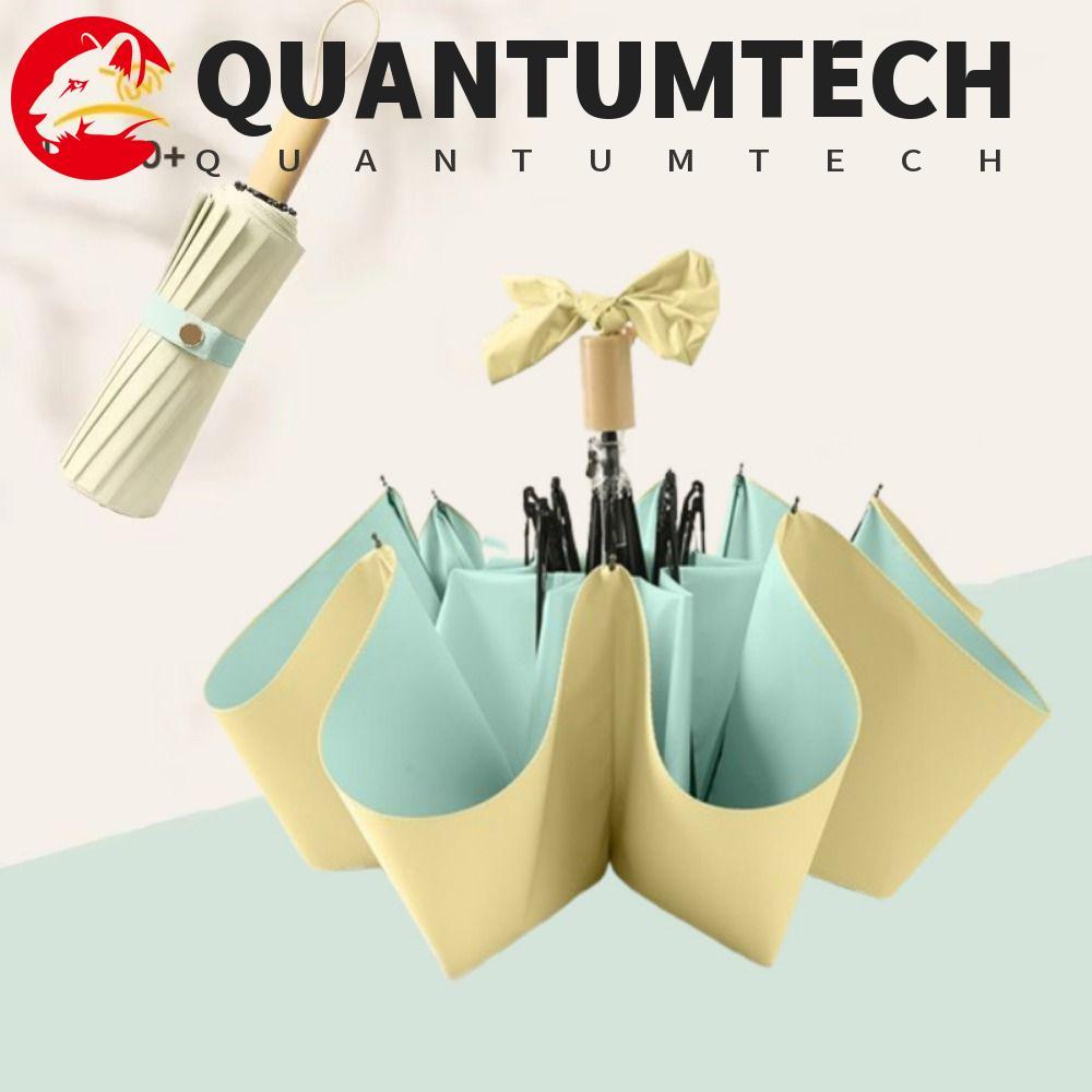 ร่มพับ QuantumTech ขนาดเล็ก ป้องกันยูวี.UPF 50+, พกพาสะดวก ทนแดดและฝน เหมาะสำหรับการท่องเที่ยว ...