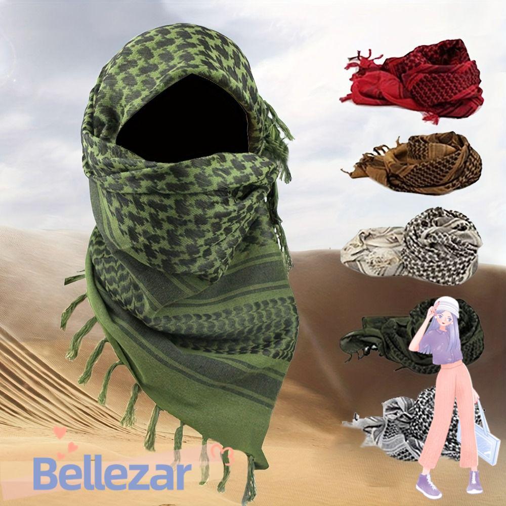 BELLEZAR ผ้าโพกหัวและผ้าคลุมไหล่ Kafiya Keffiyeh Shemagh สำหรับRamadan ...