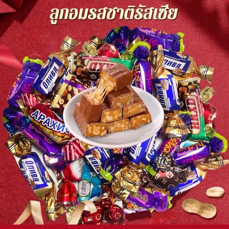 ใหม่ ช็อคโกแลต หลายแบบ รัสเซีย คละรส EBao Duo ขนาด 500กรัม หลายรสชาติ ...