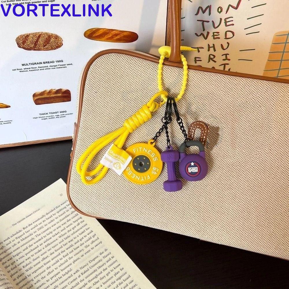 VORTEXLINK พวงกุญแจดัมเบลจําลอง, พวงกุญแจแผ่น Dopamine Barbell ที่ถอด ...