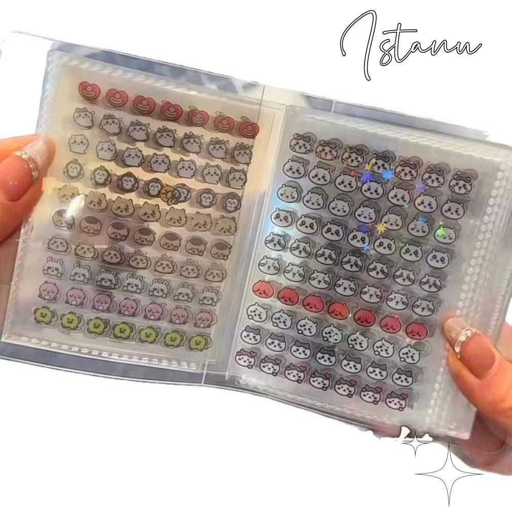 ISTANU สติ๊กเกอร์ติดไดอารี่สติ๊กเกอร์ติดเล็บนุ่มลายนูนมัลติฟังก์ชั่ ...