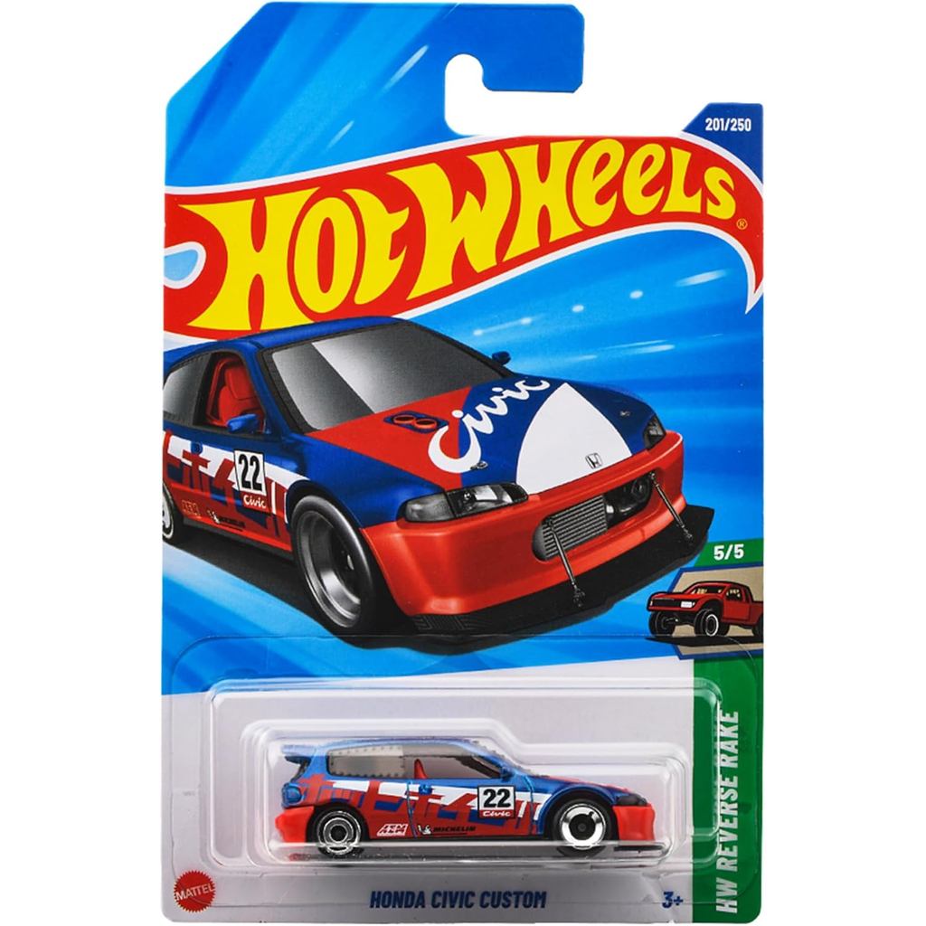 Hot Wheels No.201 HW Reverse Rake Honda Civic Custom JFN58 | Shopee ...