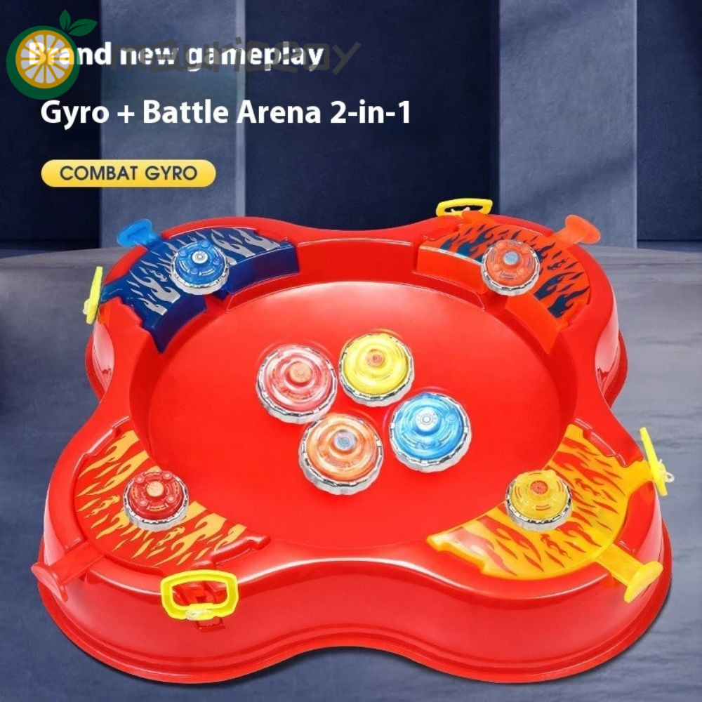 MAURICEOYA Gyro Set Duel Top Toy, Interactive Rotary Gyro Big Battle ...