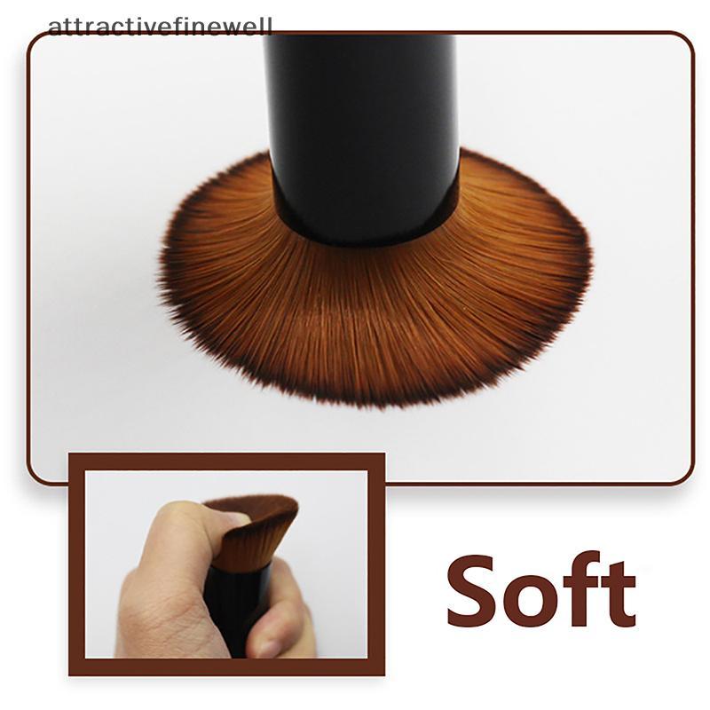 [attractivefinewell] Slanted Head Kabuki แปรงแต่งหน้าคอนซีลเลอร์แป้ง ...