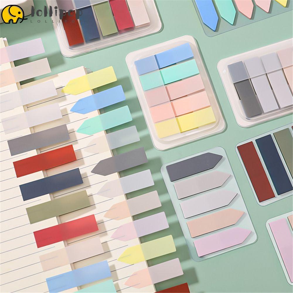 LOLLIPO1 100 แผ่น Sticky Notes Bookmark Vintage สี Key Points Label ...