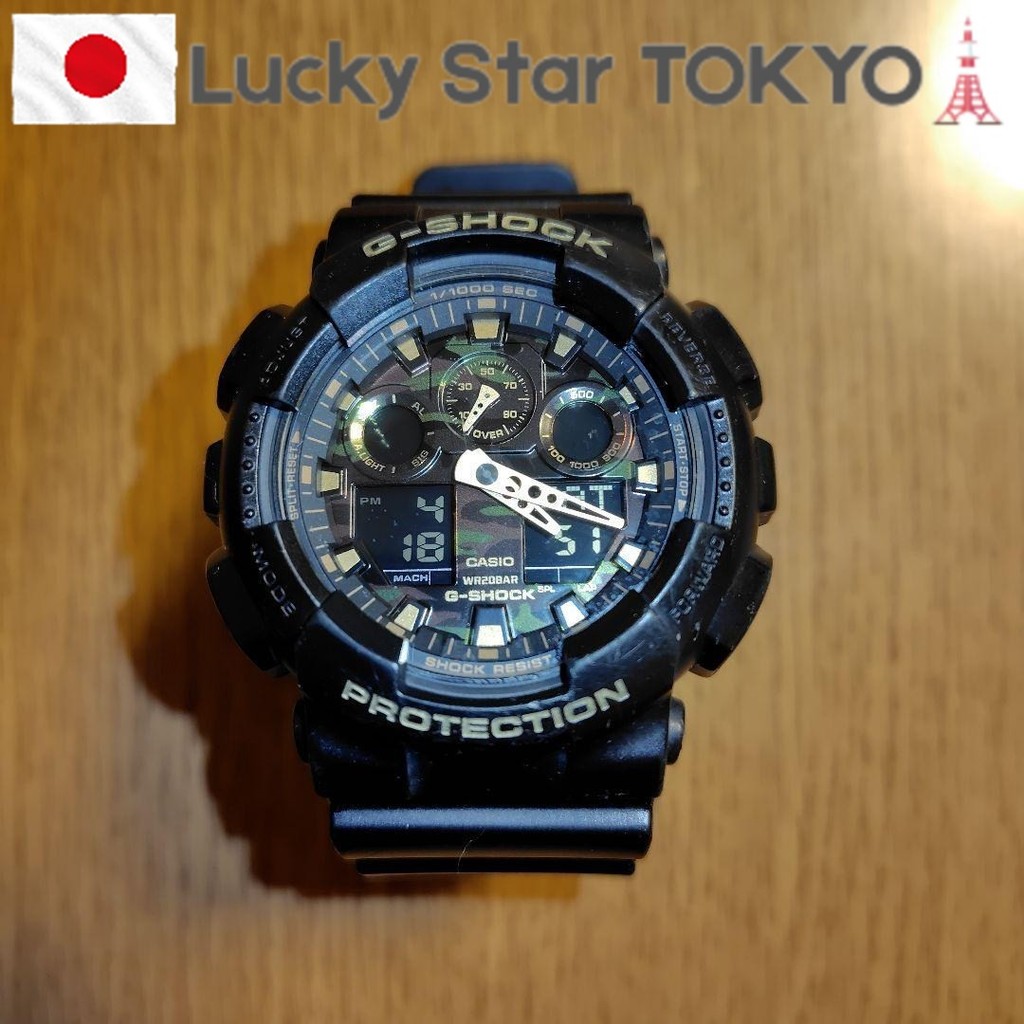 G-SHOCK Protection GA-100CF Camouflage [New battery, cleaned]/【Used ...