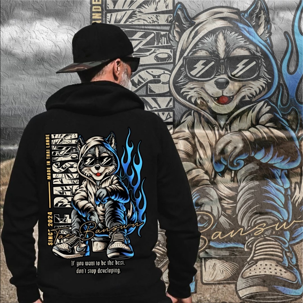 [S-5XL]เต้บ้านสวน-Tae Banswn ผ้าฝ้าย Tae Banswn T-shirt เสื้อฮู้ด ...