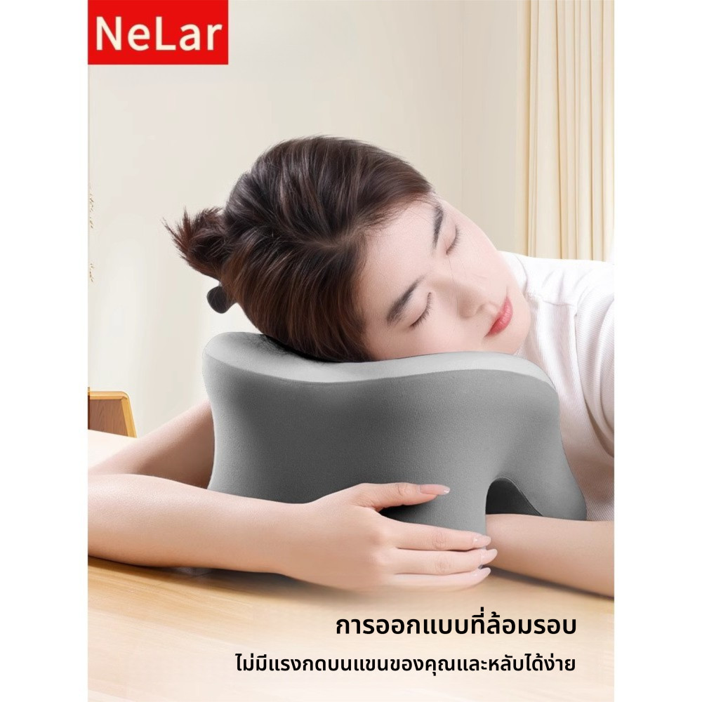 NeLar หมอนนอนฟุบบนโต๊ะ นอนกลางวัน นุ่มสบาย สำหรับเก้าอี้สำนักงาน หมอน ...