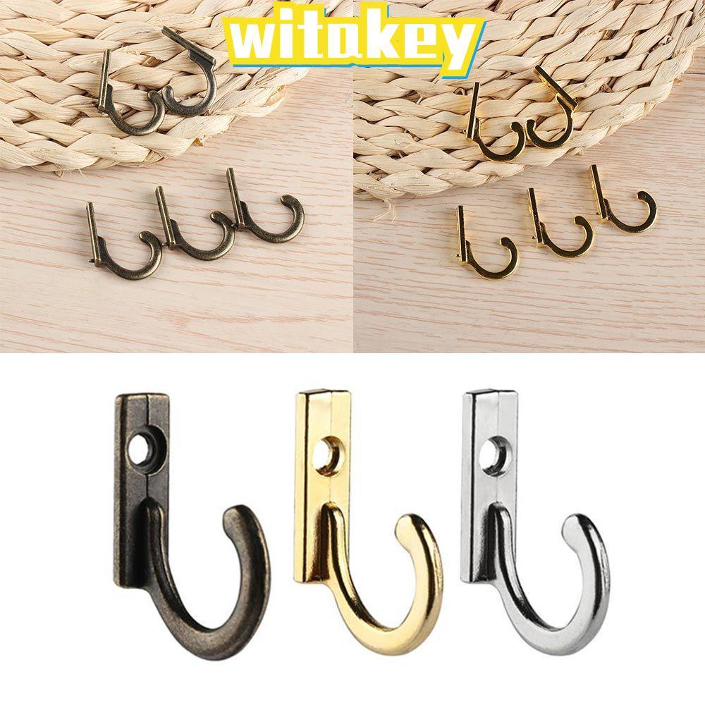 WITAKEY 10 ชิ้นโลหะโบราณตะขอผู้ถือกุญแจหมวกกระเป๋าชั้นวางจัดเก็บประตูผนัง | Shopee Thailand
