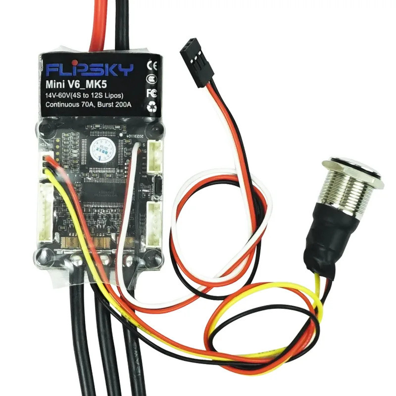 FLIPSKY Mini V6 MK5 พร้อมปุ่มฐานบน VESC_6_MK5 อลูมิเนียม Anodized ความ ...