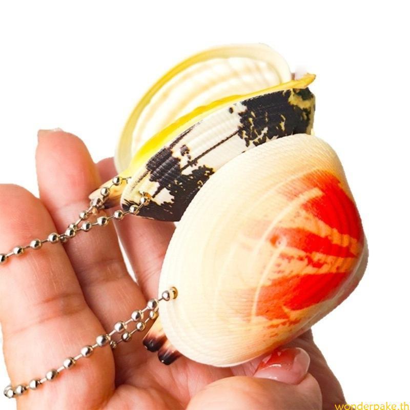 Wonder Seashells แรงบันดาลใจพวงกุญแจเครื่องประดับจี้หอยเรซิ่นตกแต่งอเนก ...