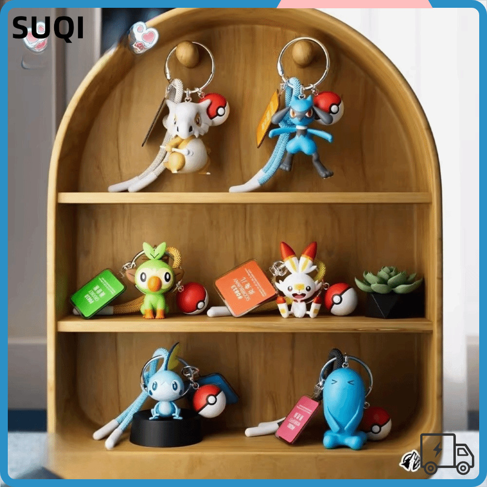 SUQI พวงกุญแจ, Sobble Scorbunny อะนิเมะรูป, อะนิเมะ Action Riolu Cubone ...
