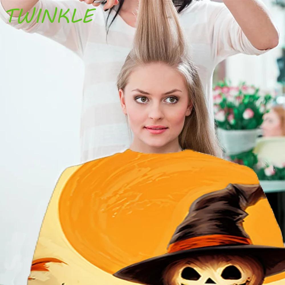 TWINKLE1 Professional ตัดผม Cape, Cloak Wrap ผ้ากันเปื้อนตัดผมฮาโลวีน, Anti-Static Haircutting ...
