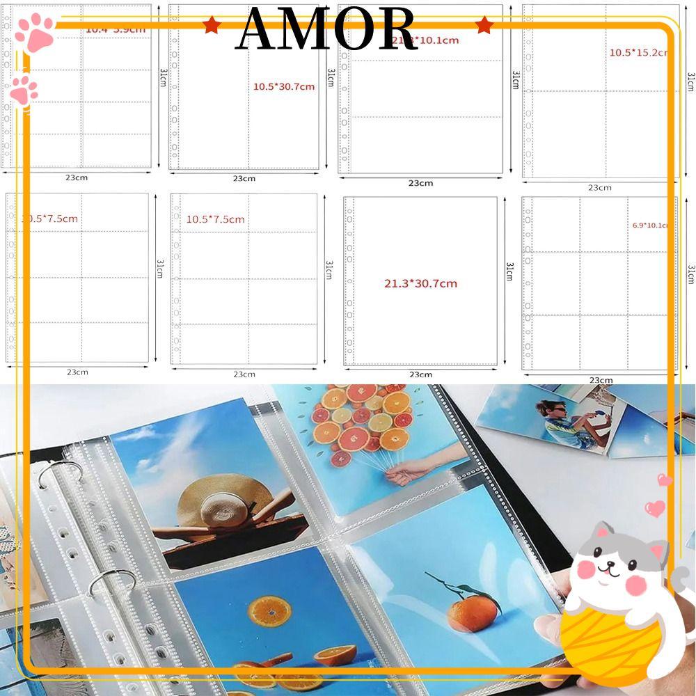 AMOR A4 Kpop Photocard Binder, PP อัลบั้มภาพหลายกระเป๋าเติมหน้า, ที่ใส่ ...