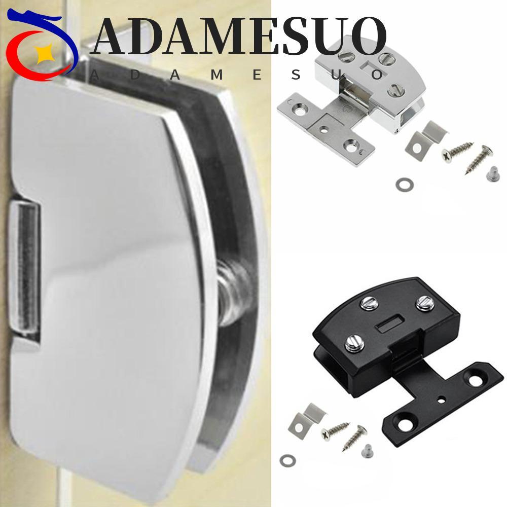 ADAMESUO บานพับแก้ว Punch-free 1 ชิ้นบานพับตู้ Clamp จอแสดงผลบานพับประตูตู้ | Shopee Thailand