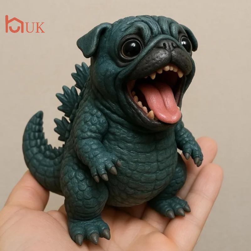 UK Creative Monster Dog Figurine: Handmade Corgi/Chihua รูปปั้นเรซิน,ตก ...