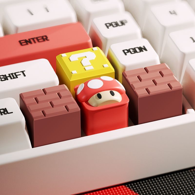Mario Unique Keycap Super Mario Keyboard Cap Single Mechanical Keyboard ...
