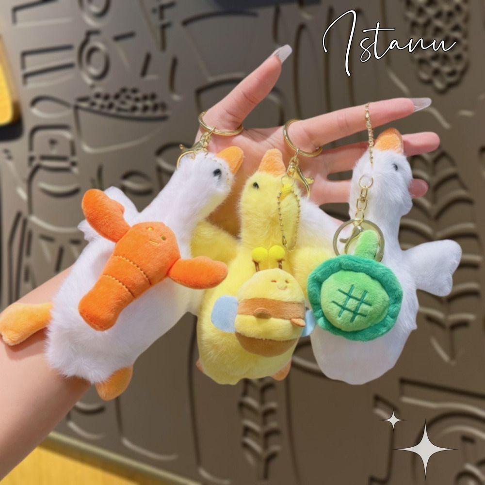 ISTANU จี้ตุ๊กตาสัตว์น่ารัก พวงกุญแจแฟชั่น เป็ด เต่า กั้ง และผึ้ง เหมาะ ...