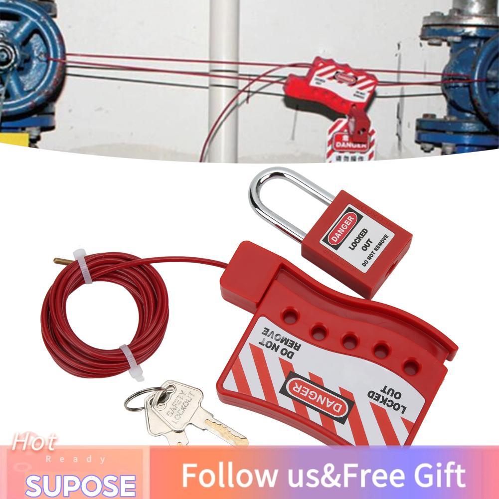 Supose สมมุติ Cable Lock Padlock Complete Kit Stainless Steel for ...