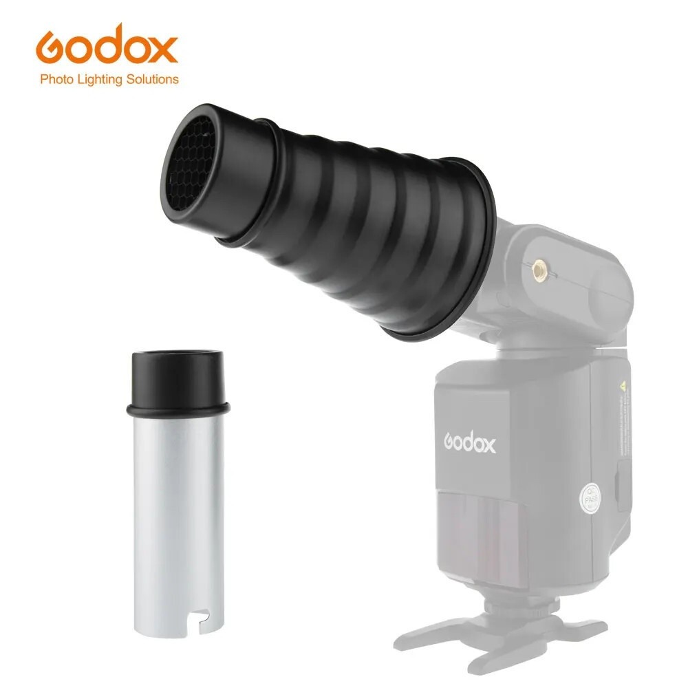 Godox ADS9 Aluminum Alloy Camera Flash Conical Studio Snoot with ...