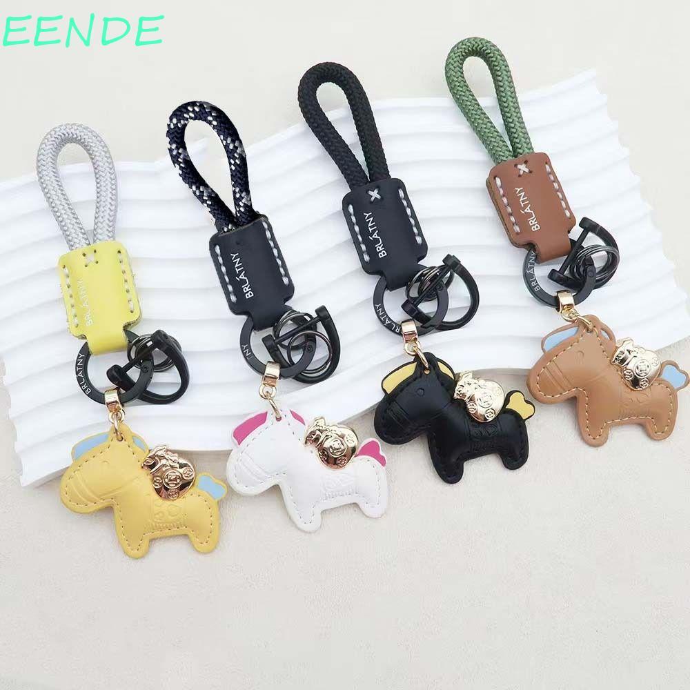EENDE Pony PU พวงกุญแจ, หนัง PU สมจริง Zodiac Pony ตุ๊กตา PU, หลายสี ...