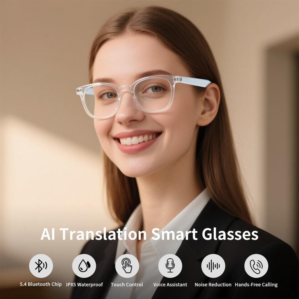 Smart Translation Glasses Integrated with ChatGPT, Support 160 ...