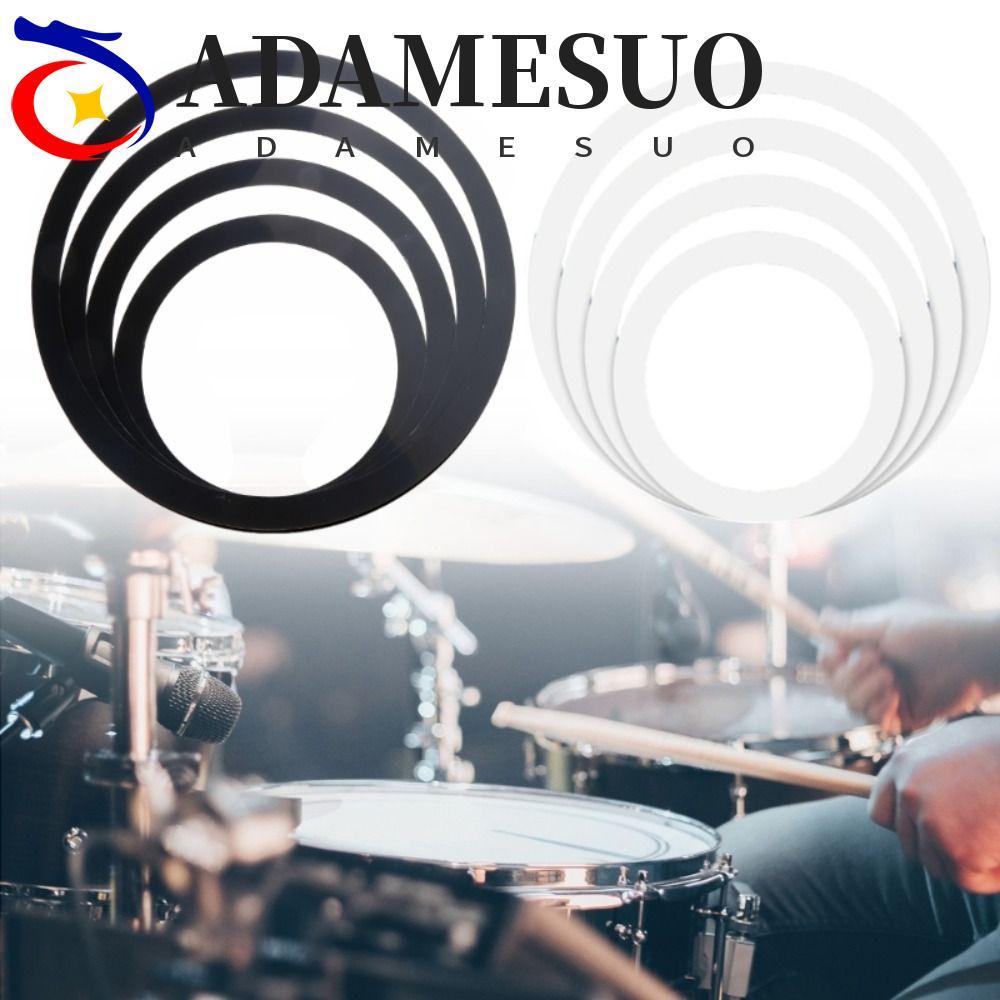 ADAMESUO กลอง Mute แหวน, ทรงกลม Dampeners กลอง Practice Pad, Konka กลองที่มีประโยชน์ Off หยุด ...
