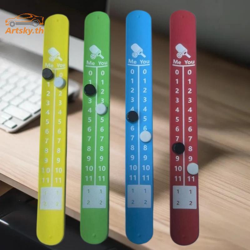 ARS 4 ชิ้น Pickleball Scorekeeper สายรัดข้อมือ Quick-Score Playback ...