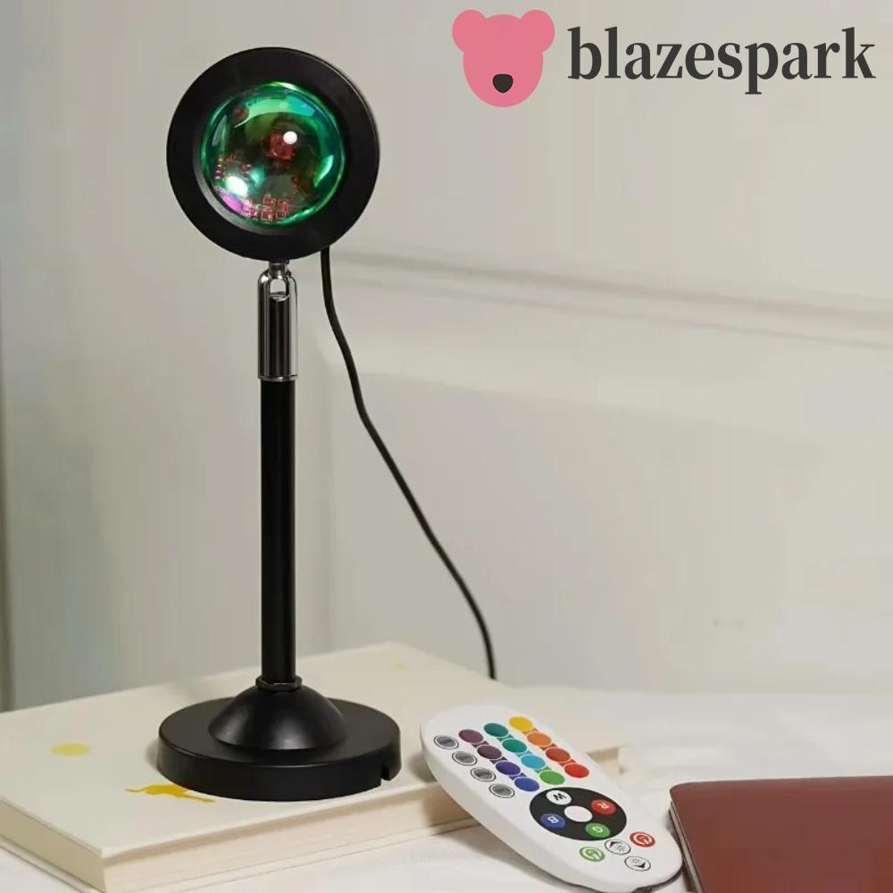 BLAZESPARK LED Sunset โคมไฟ, 16 สี Vibrant Spectrum Sunset Projection โคมไฟ,ของขวัญวาเลนไทน์ USB ...