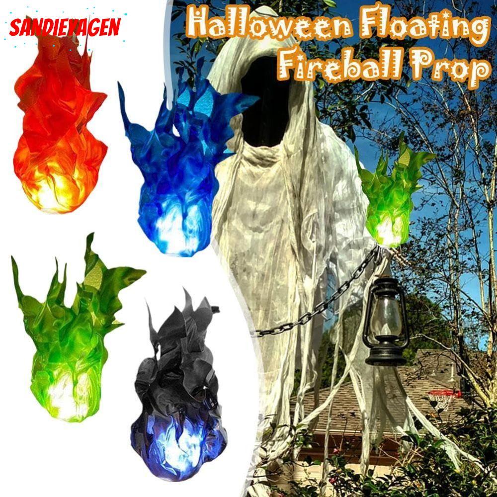 SANDIEYEAN ลอย Fireball, คอสเพลย์ Props ตกแต่งฮาโลวีน Ghost Fire โคมไฟ ...