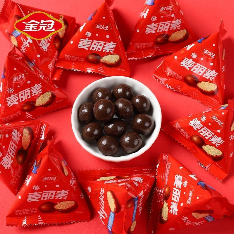 Golden Crown Melisu กระเป๋าสามเหลี่ยม 400g/ถุงแซนวิชขนมสินค้าปีใหม่ถั่ว ...