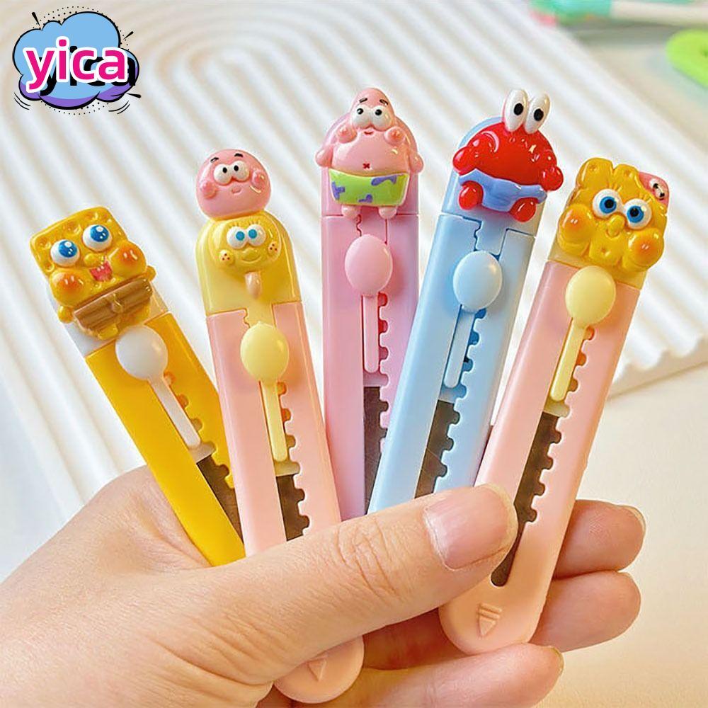 ใบมีดเปิดกล่อง YICA, เครื่องตัดกระดาษการ์ตูนแบบพกพา, ใบมีดคัตเตอร์ขนาด ...