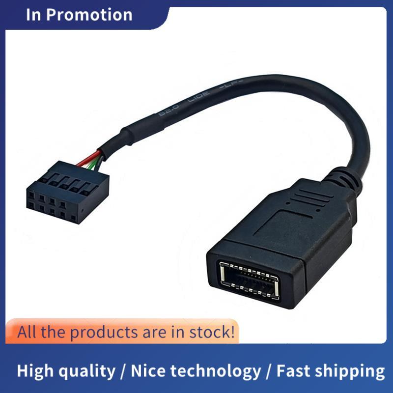 USB 9PIN to TYPE-E อะแดปเตอร์สาย USB 9PIN to TYPE-E สาย USB แผงด้านหน้า ...