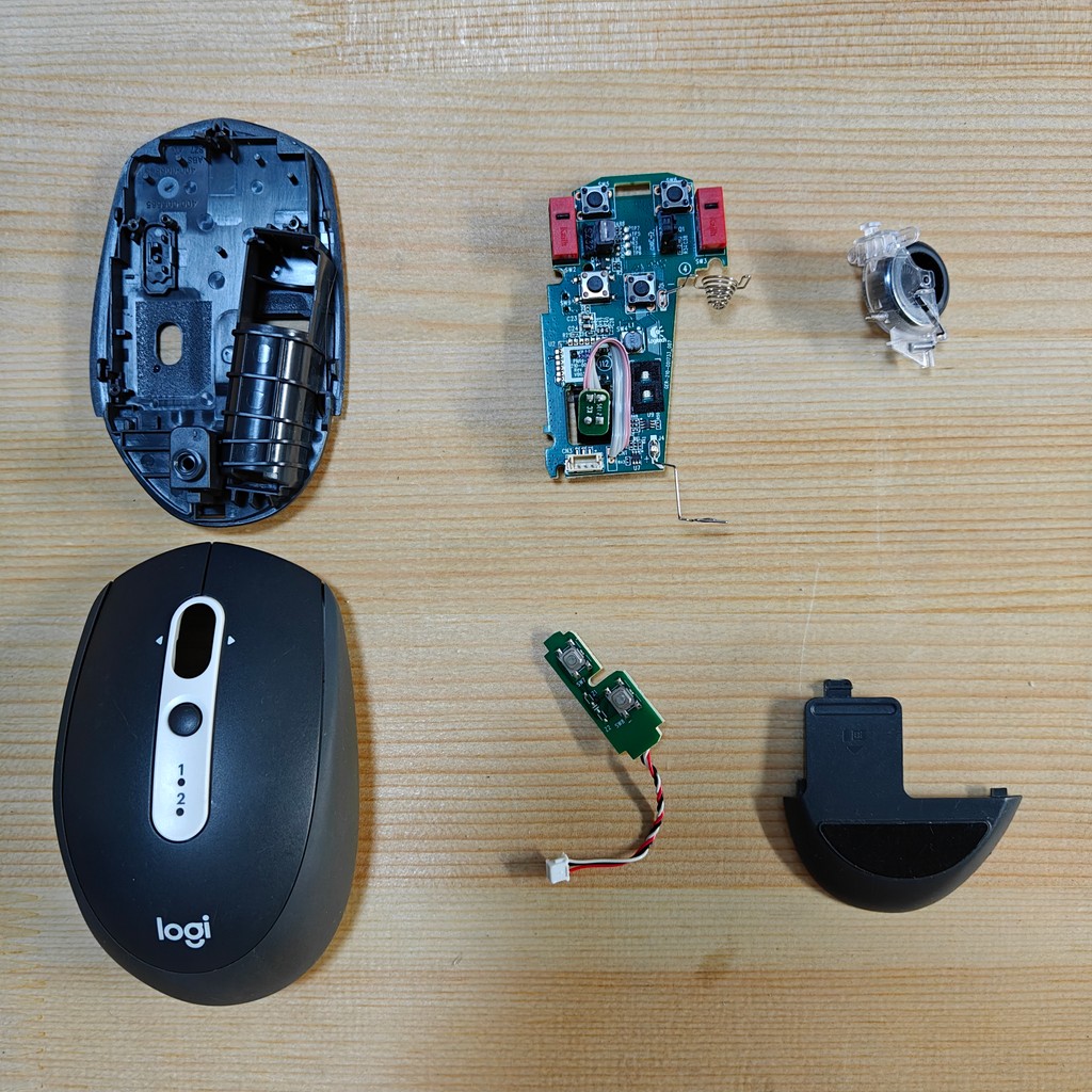 Logitech M585 M590 เมาส์บลูทูธ pcb เมนบอร์ดอะไหล่ซ่อม Roller ปุ่ม ...
