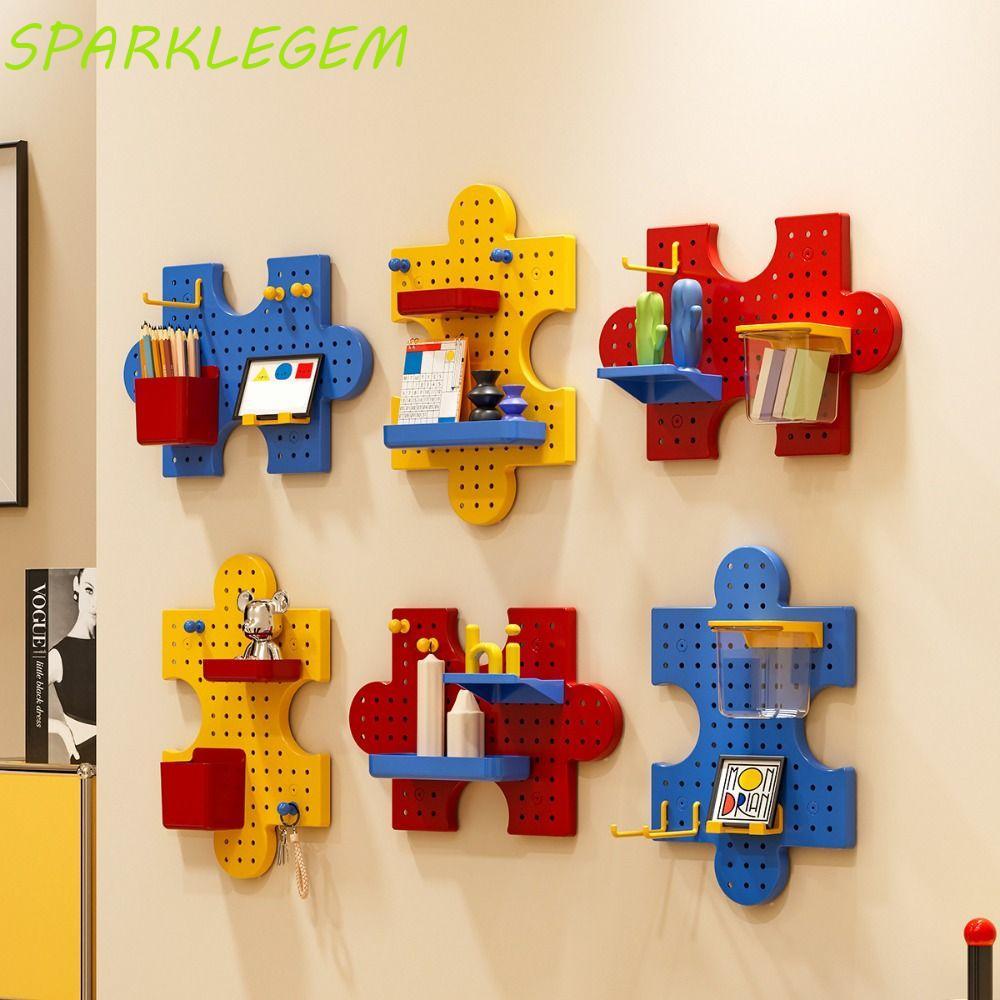SPARKLEGEM ตุ๊กตารุ่น Dispaly Rack, Creative DIY แขวนผนังชั้นวางของ ...