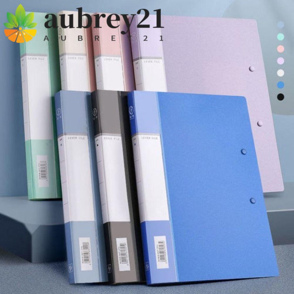 AUBREY1 Loose Leaf Binder Pad Office 7 สีใบเสร็จรับเงินผู้ถือคลิปคู่ ...
