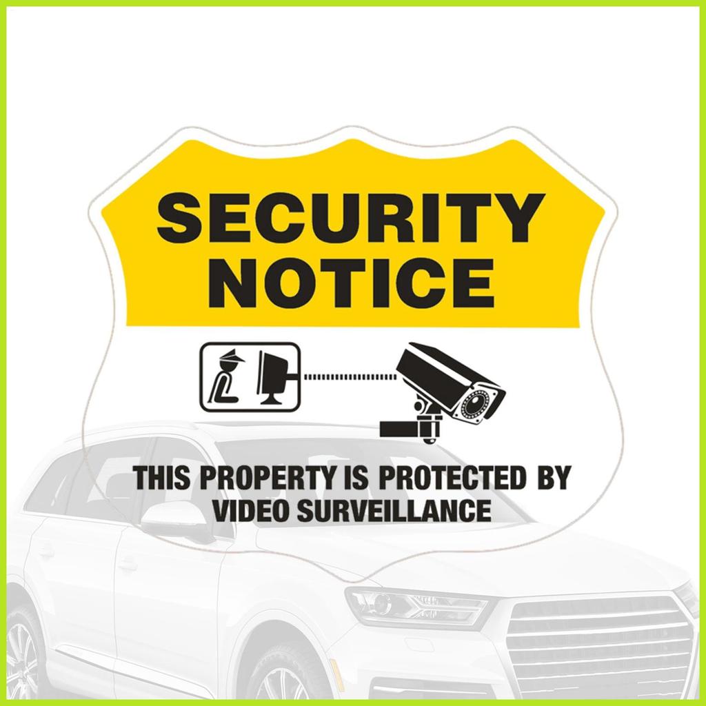 Security Notes Decals กล้องคําเตือนความปลอดภัยกาว Decal Fade ทนสติกเกอร ...