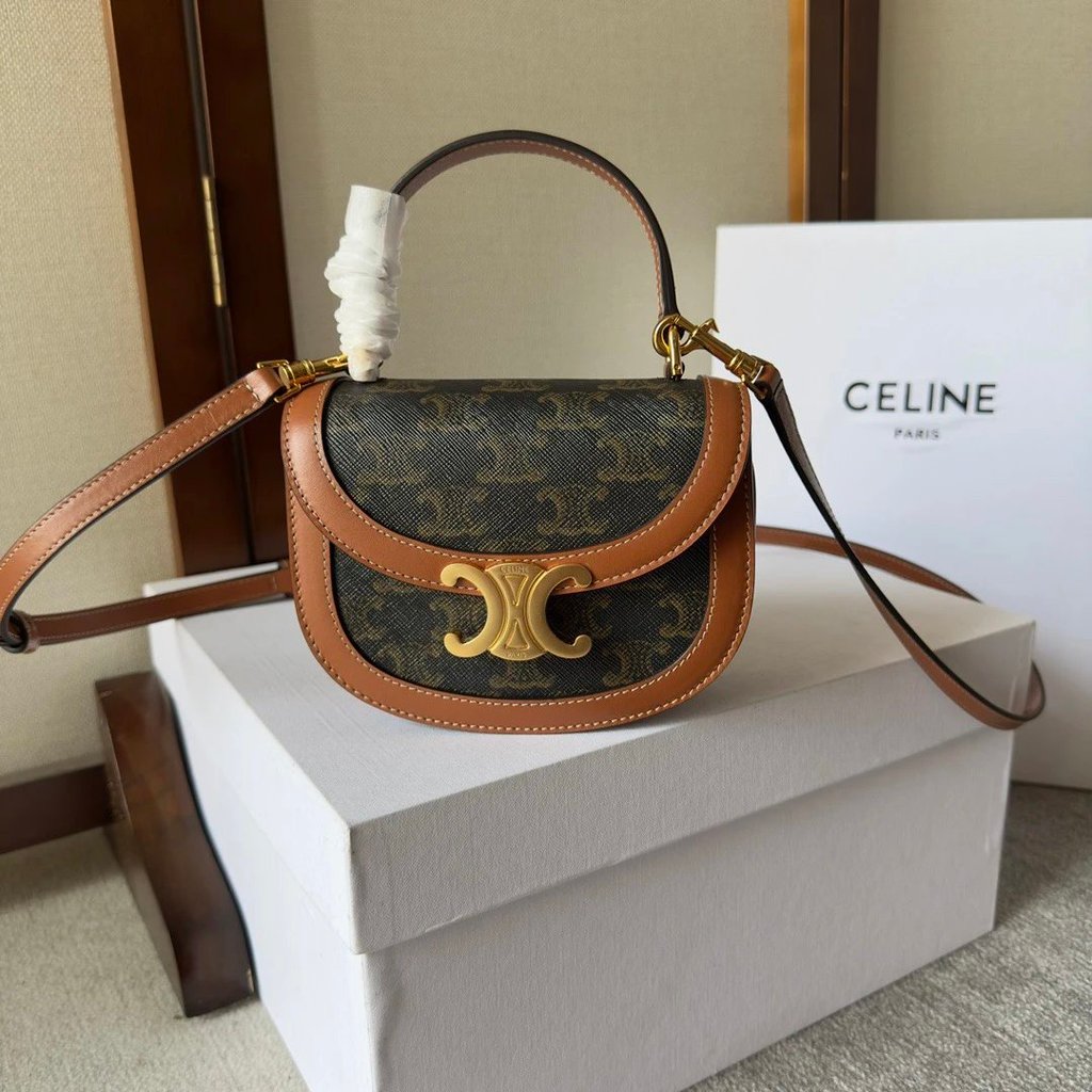 Celine Lisa Same Style Arc de Triomphe มินิแซดเดิลบั๊ก กระเป๋าสะพายข้าง ...