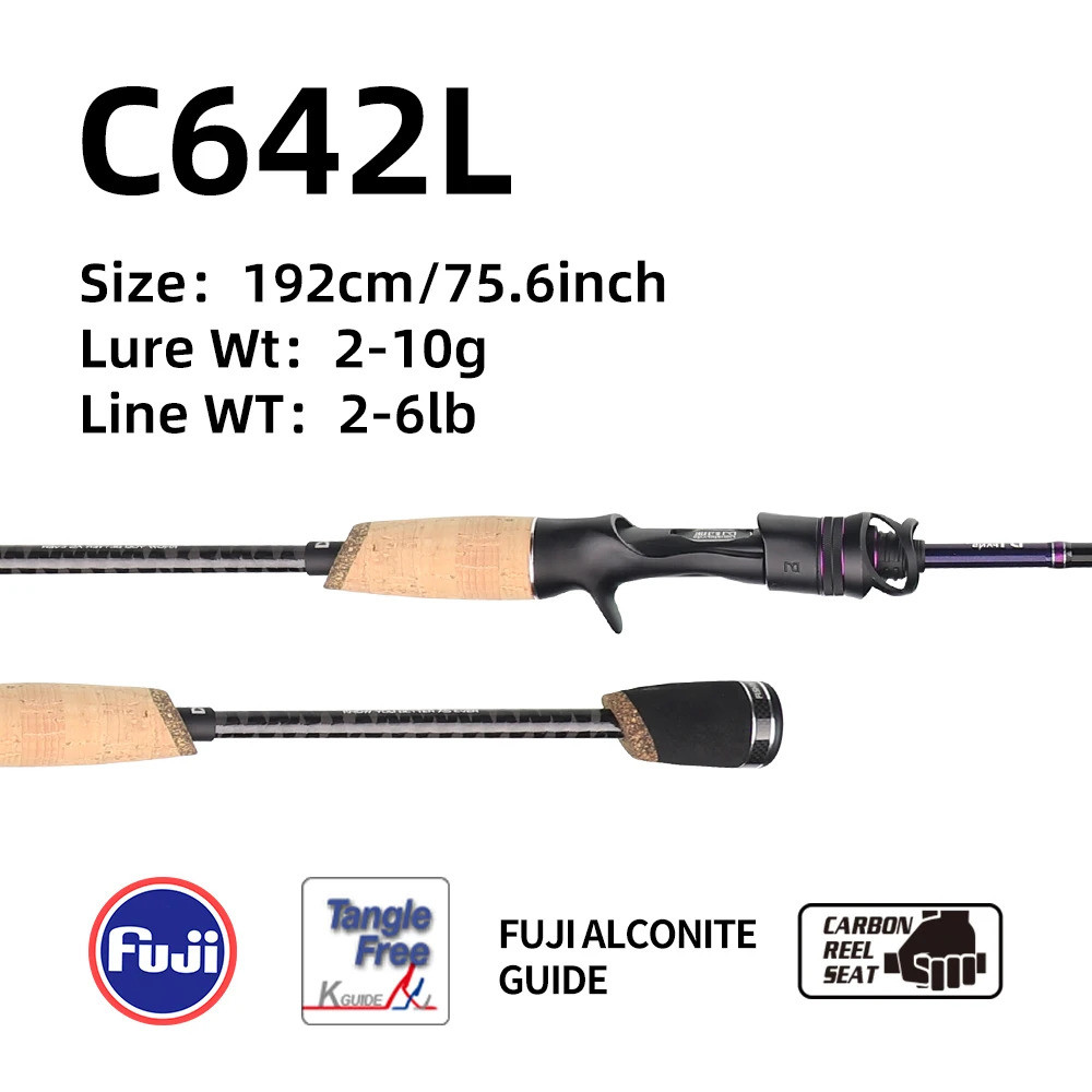 เบ็ดตกปลารุ่น Fuji Alconite Guide L ML M สำหรับการตกปลาคาร์พและเบส โดย ...