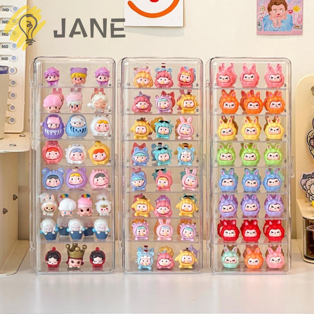 JANE Garage Kit Figures Display, ตู้โชว์กล่อง Pop Mart หลายชั้นกันฝุ่น ...