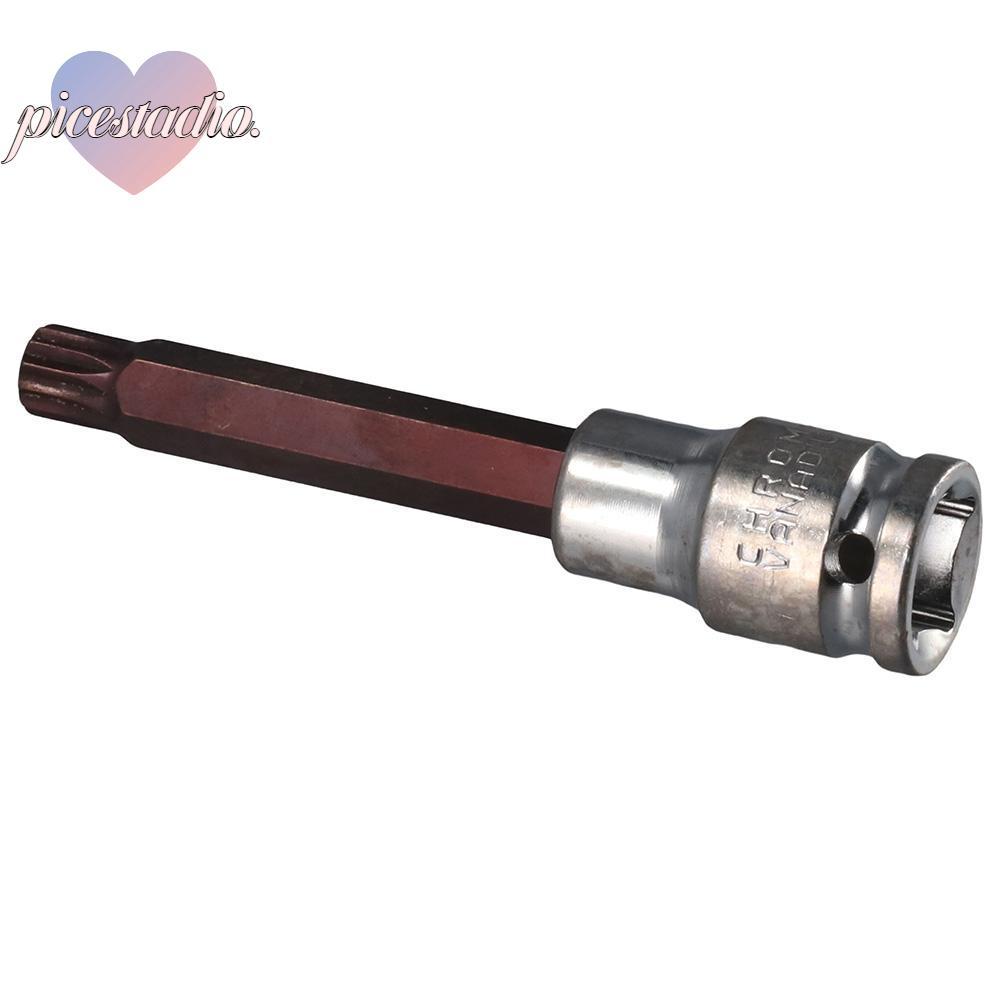 PICESTADIO Spline Bit Socket, S2 Steel 4" ความยาว Triple Square Bit ...