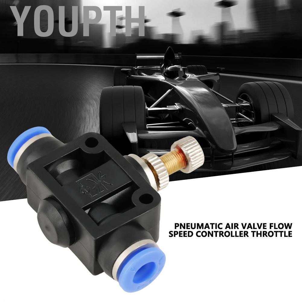 youpth PNEUMATIC Air SPEED CONTROLLER 6 มม.ชุดวาล์วควบคุม | Shopee Thailand