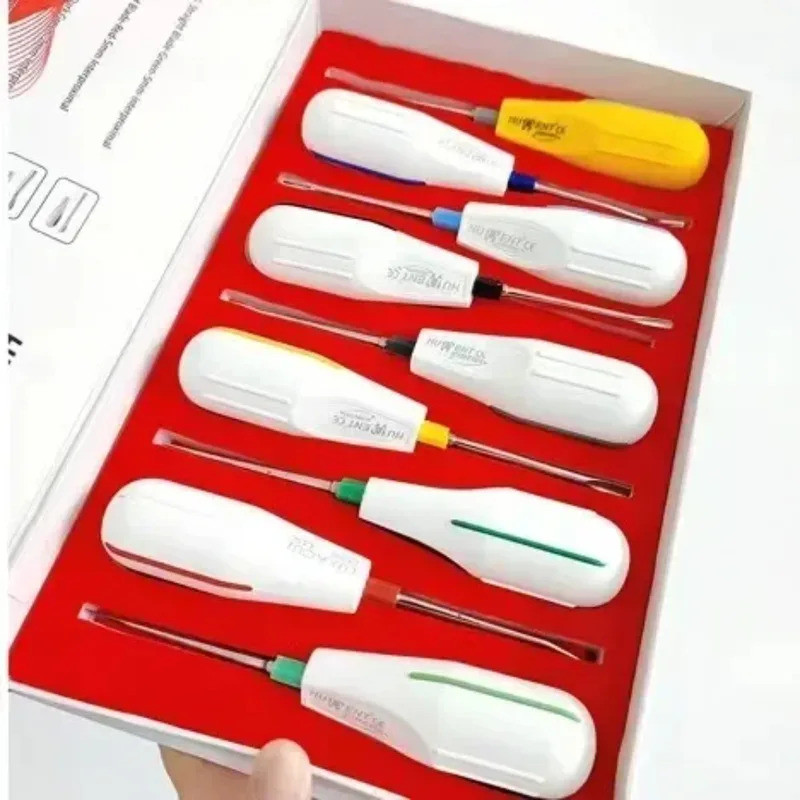 9Pcs/Set Dental Stainless Steel Surgical Extraction Tooth Root Tip ...